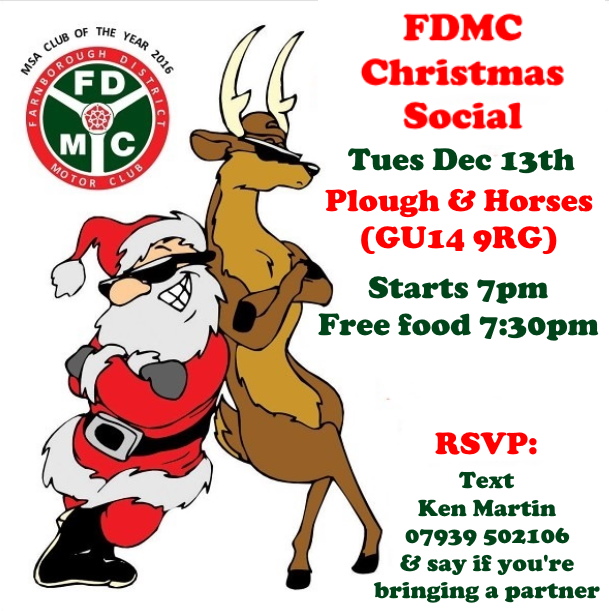 FDMC Social: Christmas Members Party 22 - Farnborough District Motor ...